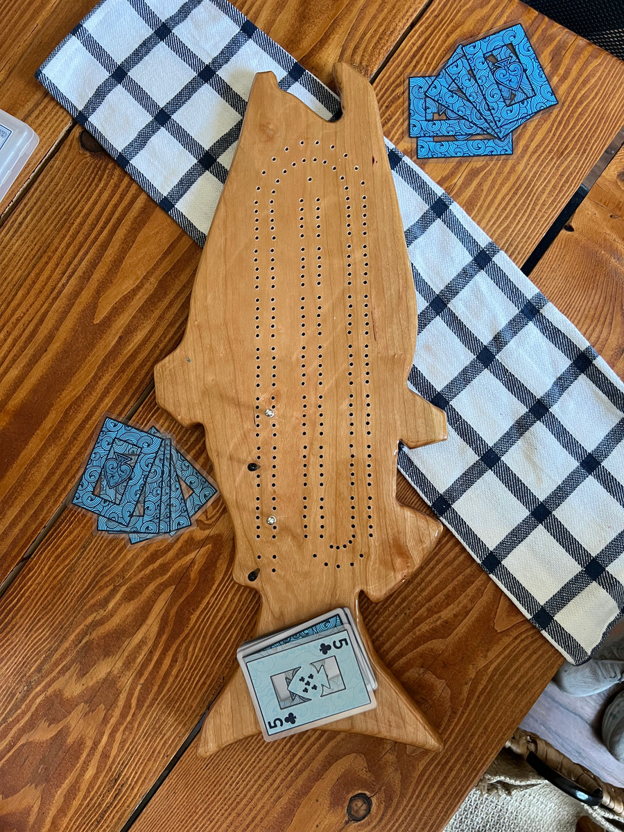 Salmon Cribbage Board – La Marée Art